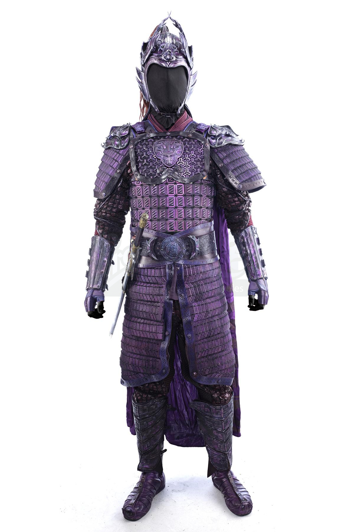 Lot # 14: Commander Deng's (Xuan Huang) Purple Deer Corps Armor with ...