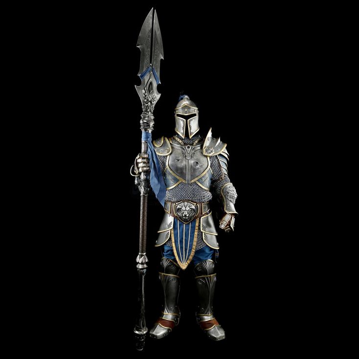 Alliance Royal Guard Distressed Armor With Poleaxe | WARCRAFT (2016)