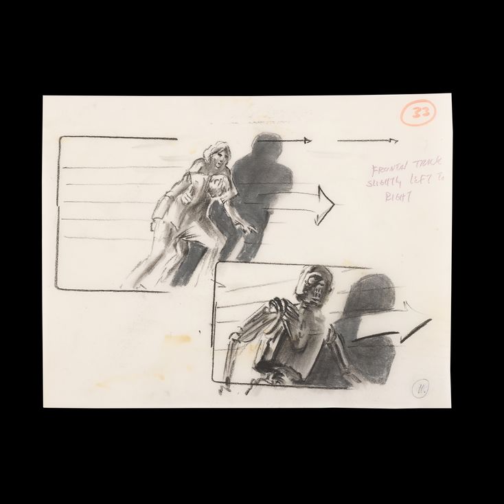 Lot 1349 - T-800 Chasing Sarah and Kyle Hand-drawn Storyboard ...