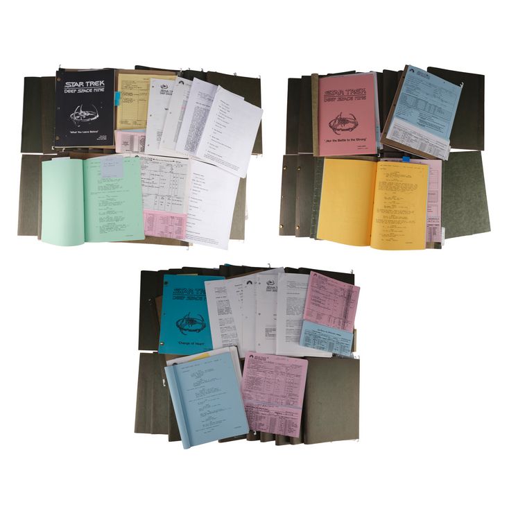 1466. Michael and Denise Okuda Collection Comprehensive Set of Scripts ...