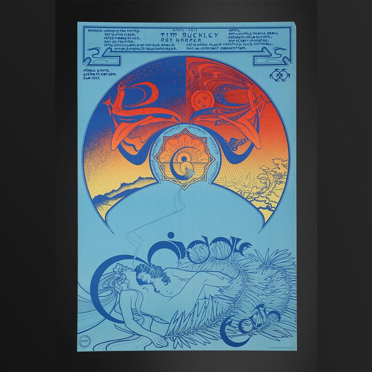 Lot 275 - Middle Earth Club Concert Poster, 1968 | VARIOUS ARTISTS