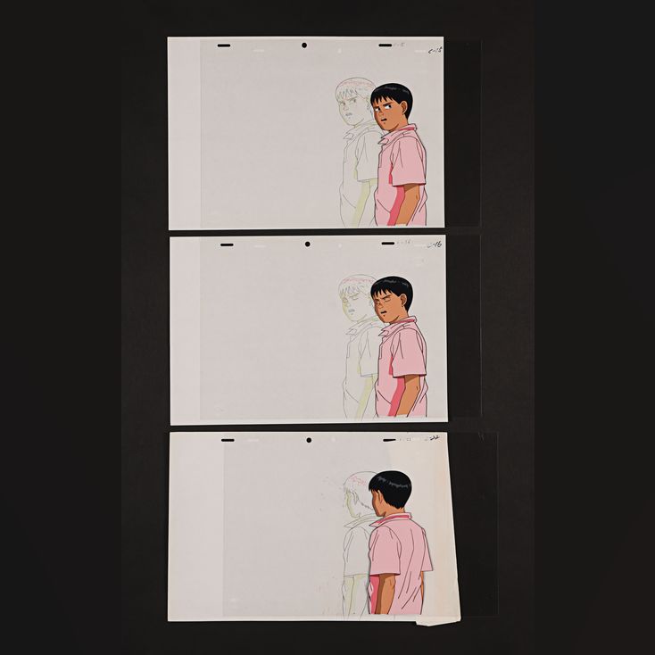 6. Three Original Shotaro Kaneda Hand-Painted Animation Cels with ...