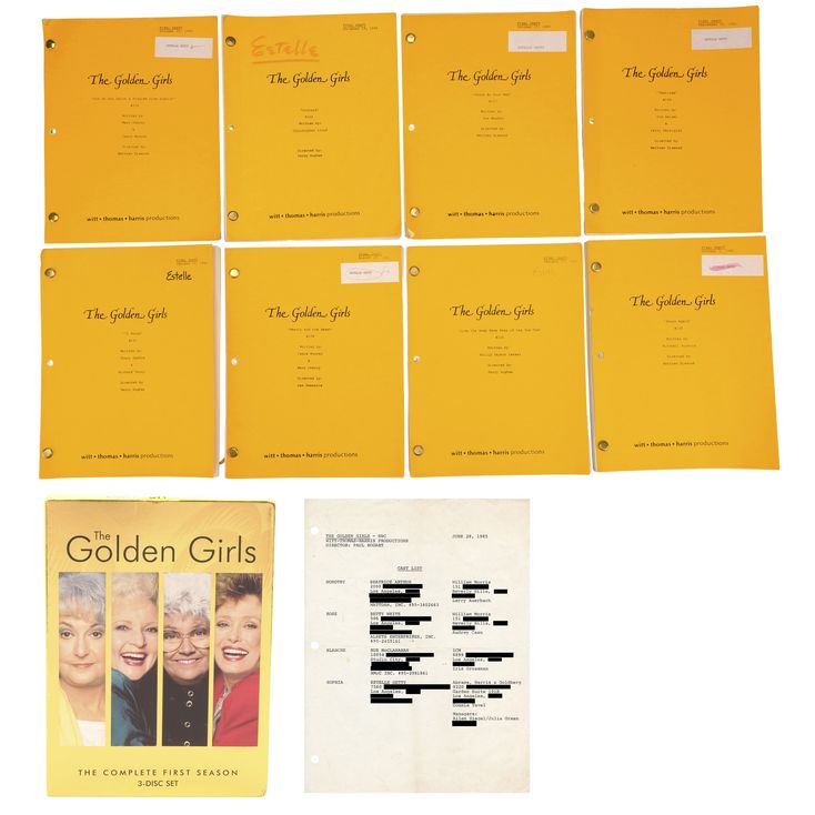 Lot #852 - THE GOLDEN GIRLS (1985-1992) - Rich Weaver Collection ...