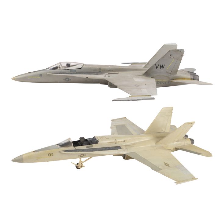982. Pair of FA-18 Fighter Jet Model Miniatures | INDEPENDENCE DAY (1996)