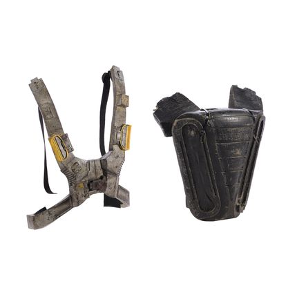 Lot # 1086: EDGE OF TOMORROW (2014) - Stunt Exosuit Harness and Pack