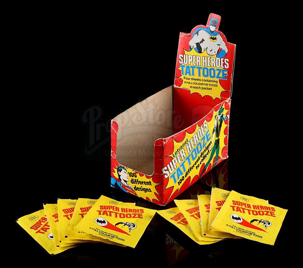 Lot # 470 - Super Heroes Tattooze & Display Box
