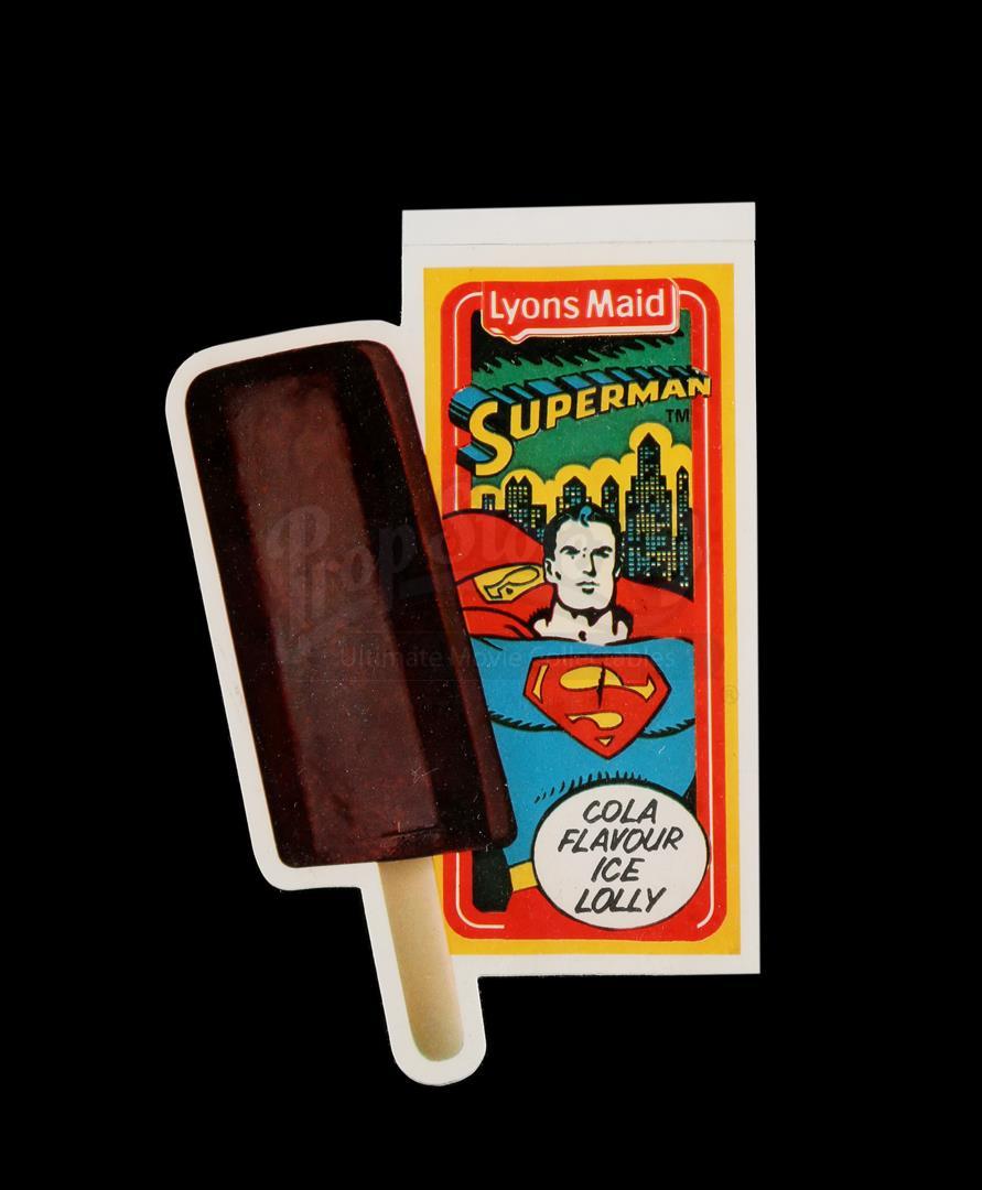 Lot # 478 - Superman Ice Lolly Shop Display Sticker