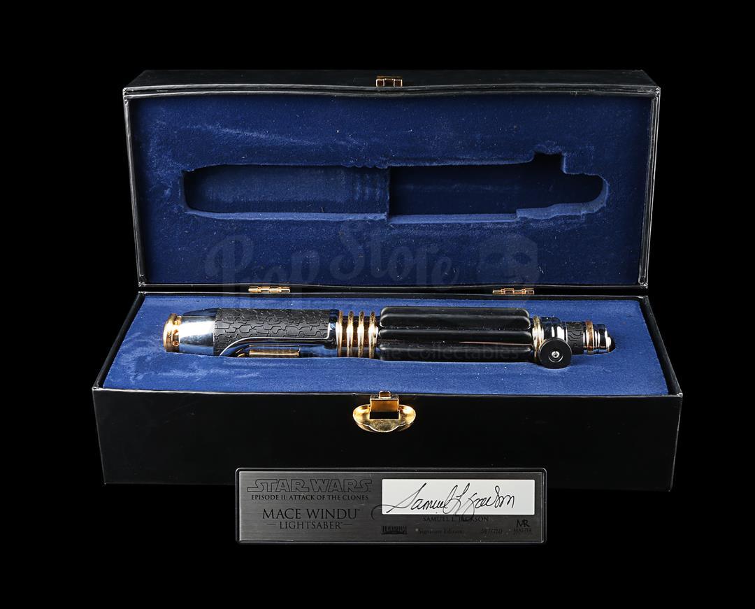 Lot # 381 - Mace Windu Signature Edition Replica Lightsaber