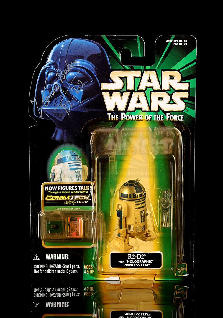 Lot # 533 - R2-D2 Action Figure Signed by Kenny Baker