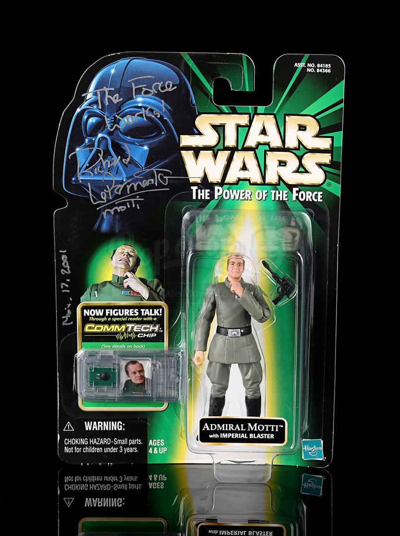 Lot # 535 - Admiral Motti Action Figure Signed by Richard LeParmentier