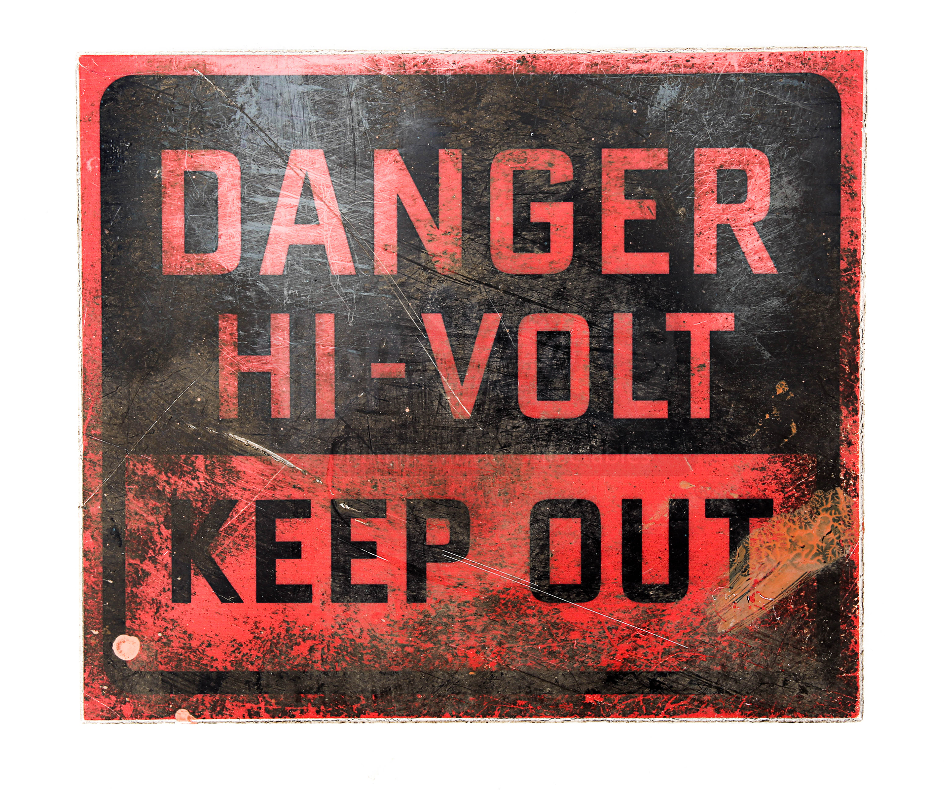 Lot #52 - Dredd - Danger Hi-Volt' Sign