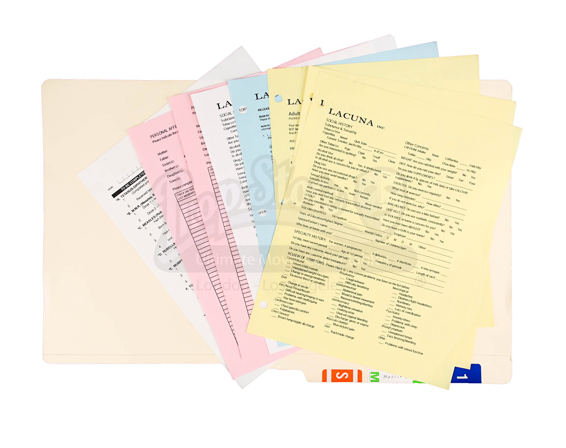 Lot #60 - Eternal Sunshine Of The Spotless Mind - Folder of Assorted ...