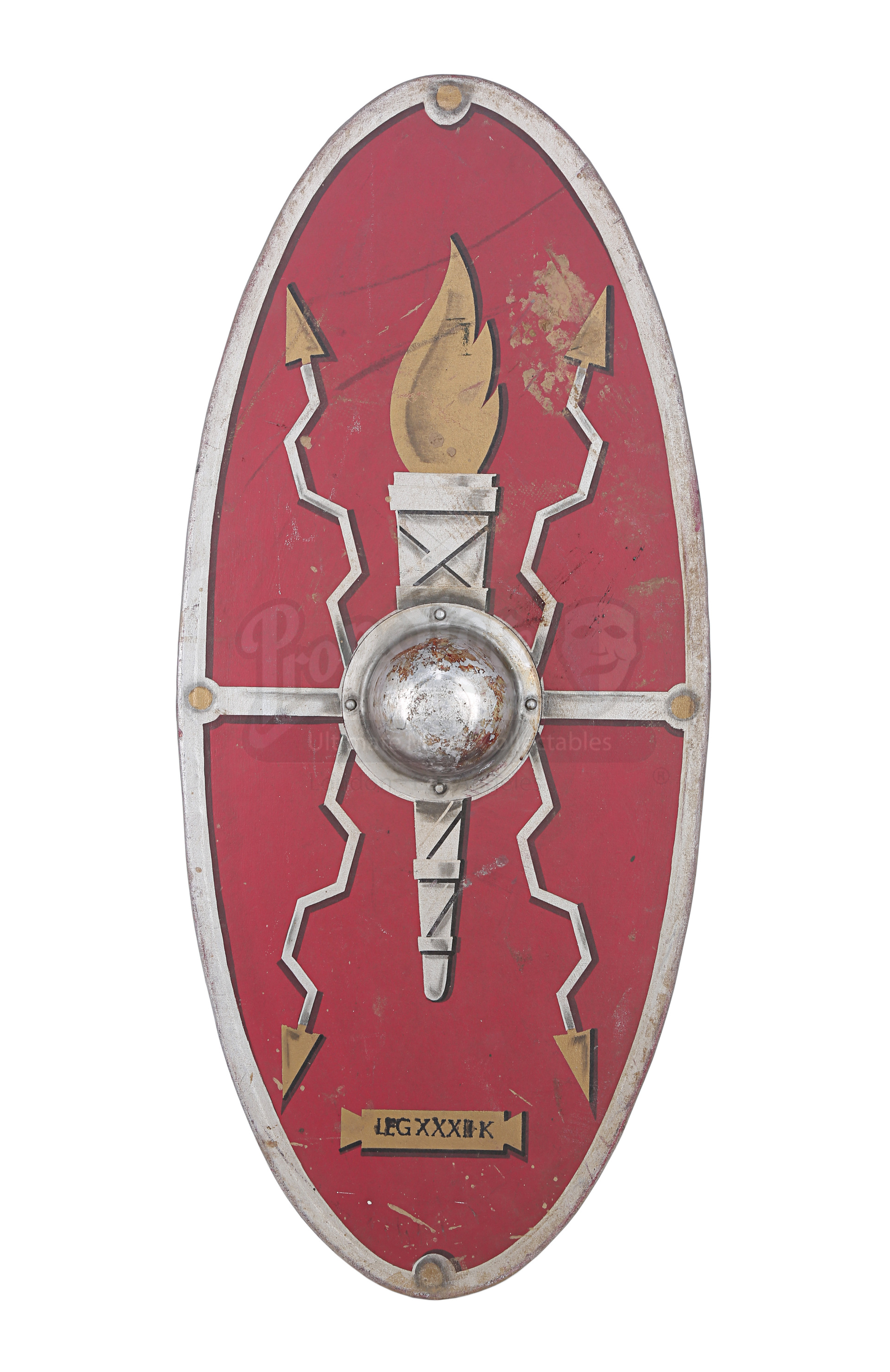 Red Roman Cavalry Shield | Prop Store - Ultimate Movie Collectables