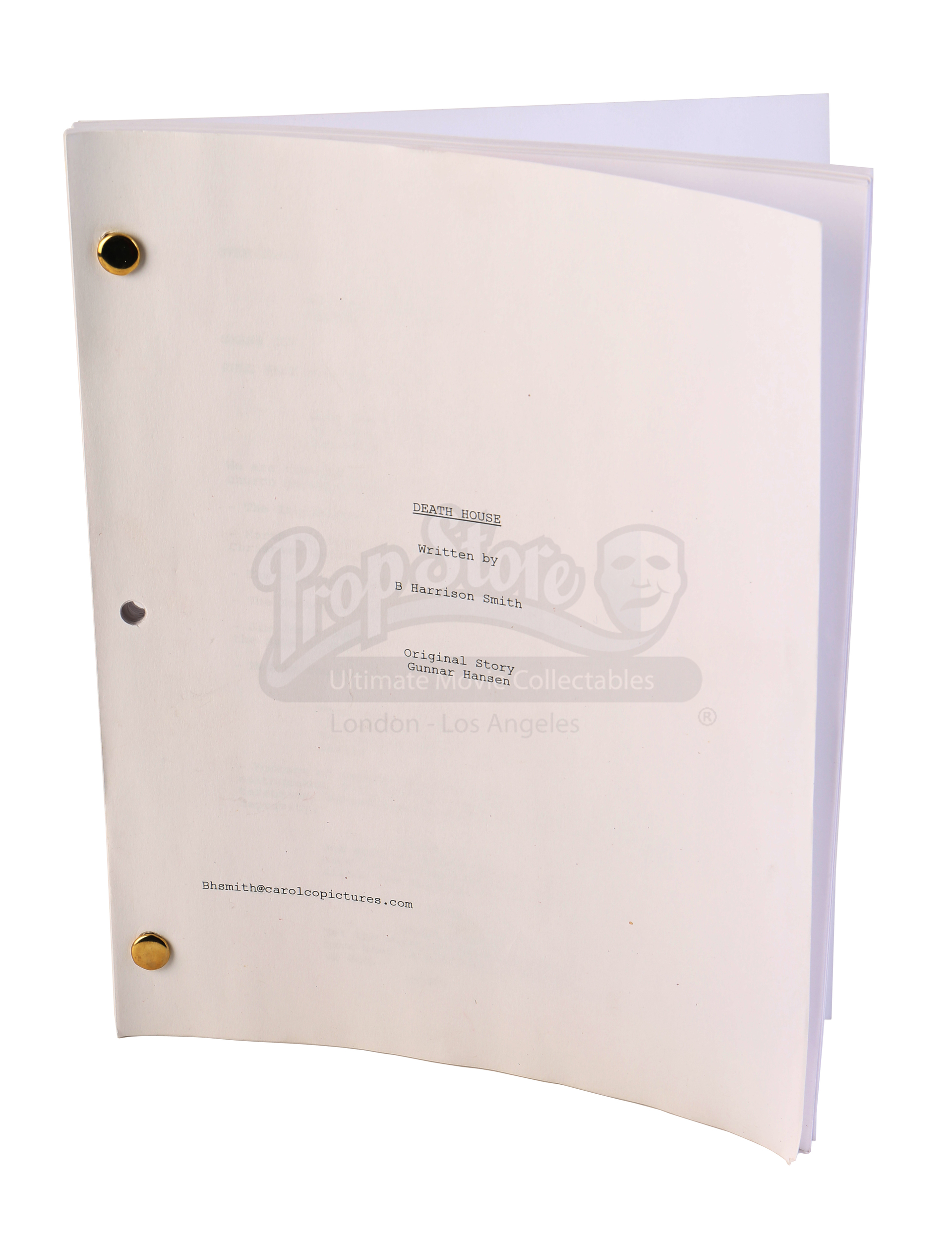 Production Script | Prop Store - Ultimate Movie Collectables