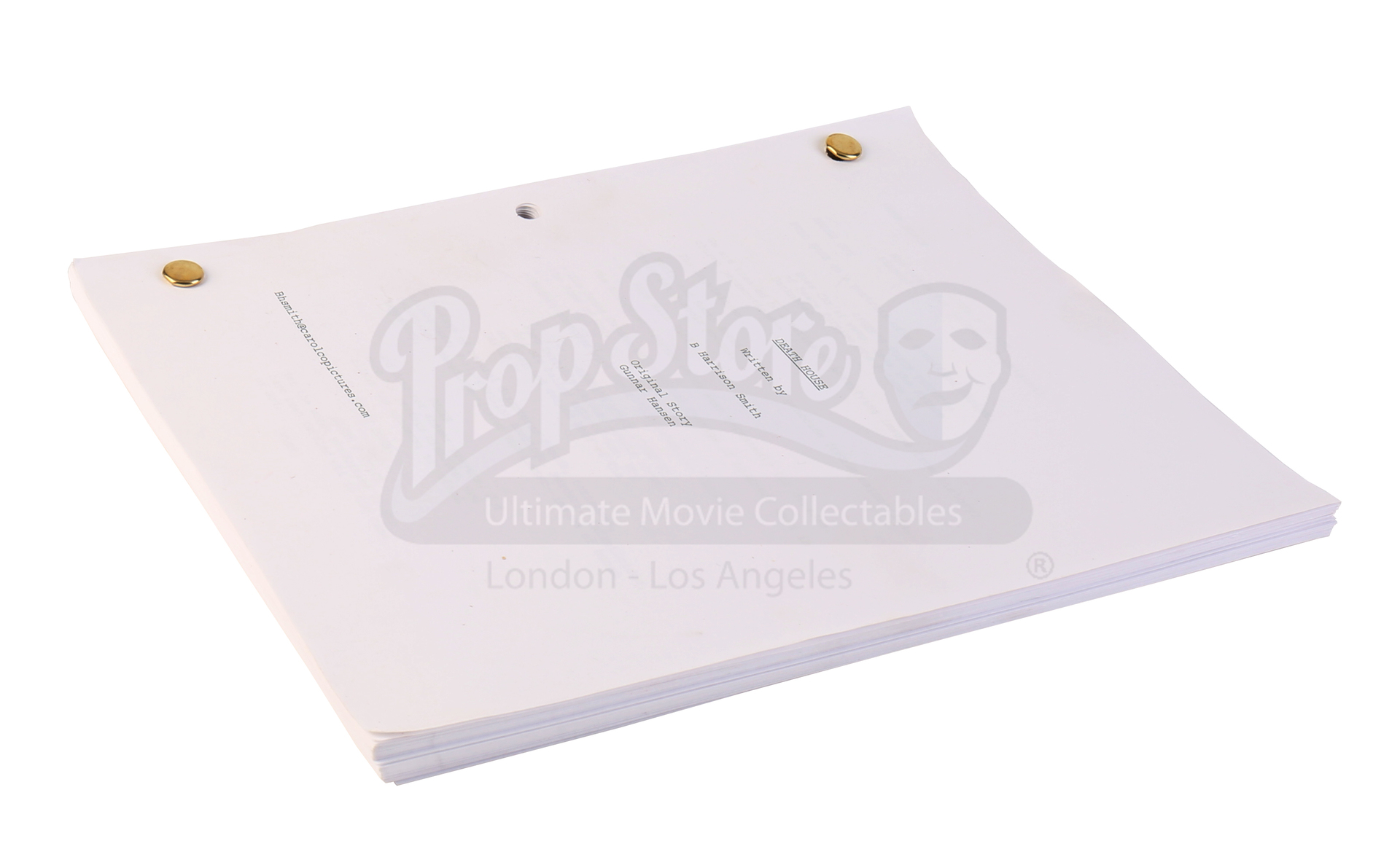 Production Script | Prop Store - Ultimate Movie Collectables