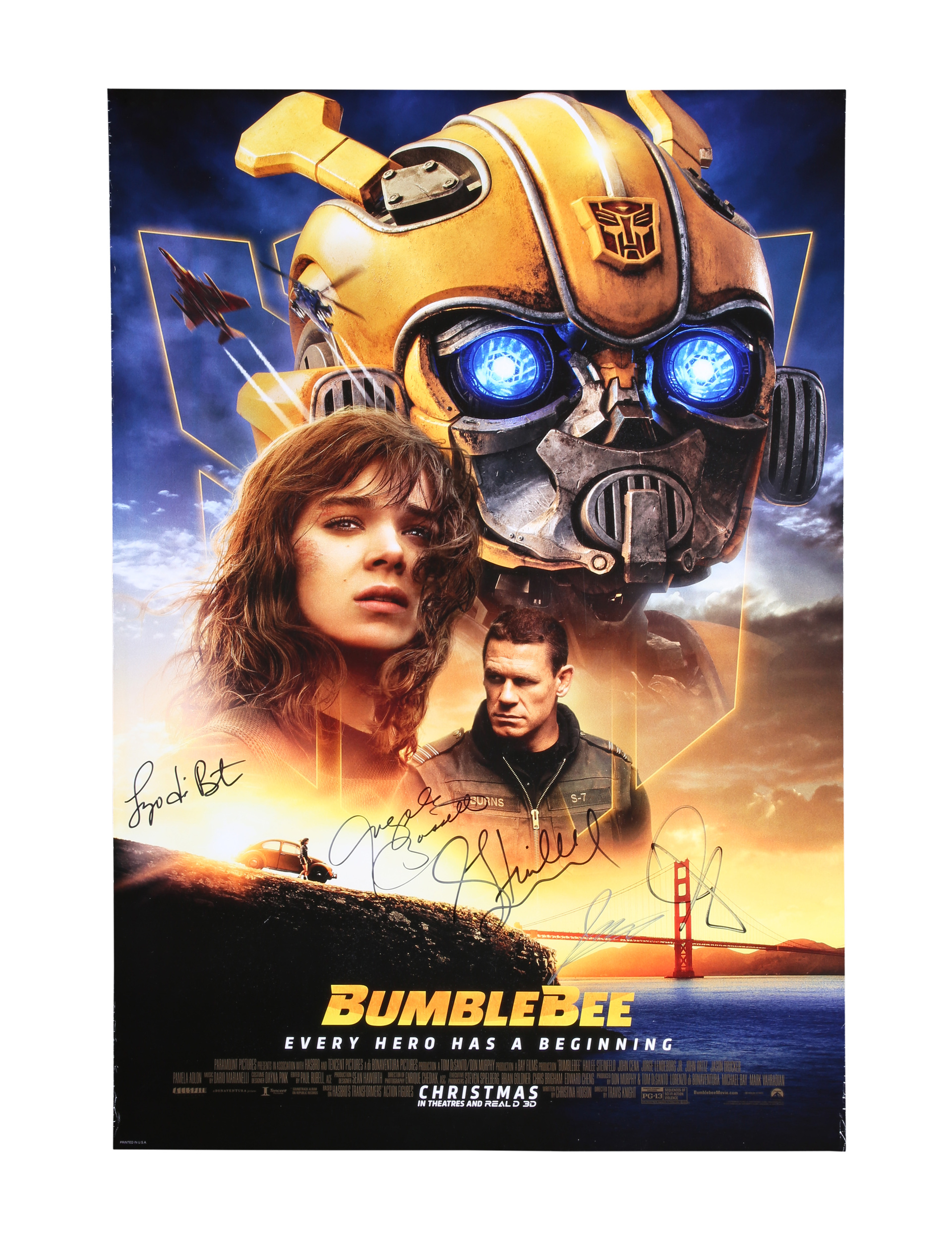 Lot #41 - BUMBLEBEE (2018) - Cast Autographed Poster, 2018