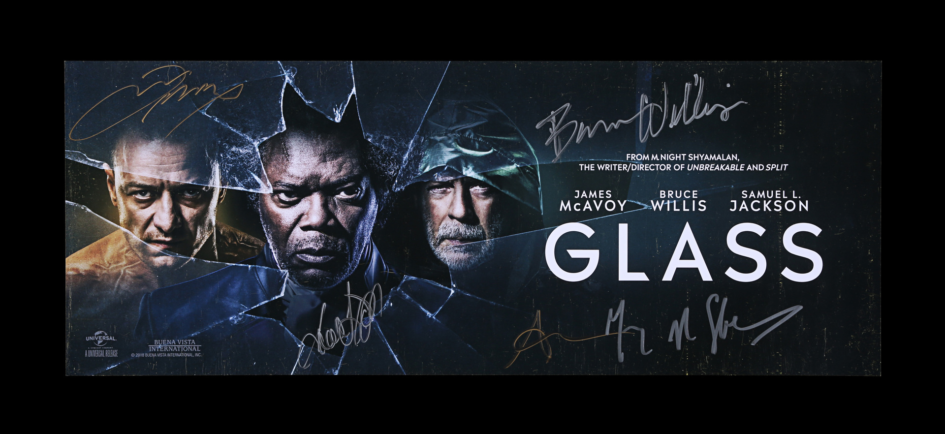 Lot #48 - GLASS (2019) - Cast Autographed Poster, 2019