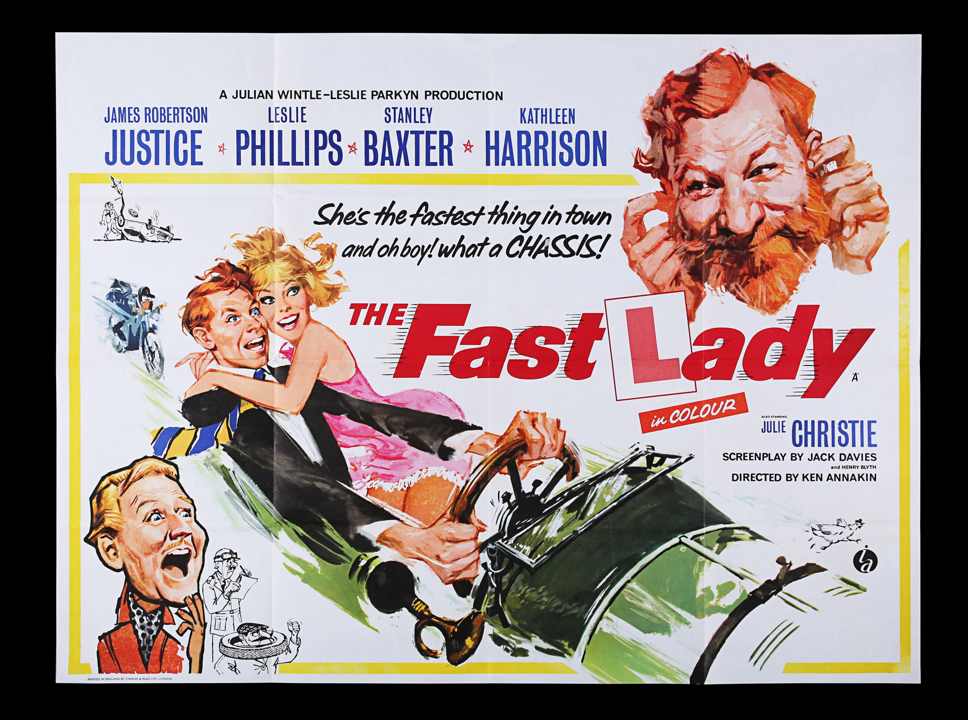 Lot #198 - THE FAST LADY (1962) - UK Quad Poster, 1962