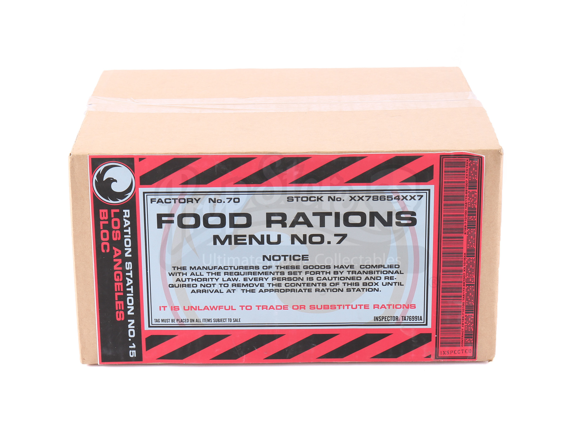 S2E10 The Garden of Beasts Los Angeles Food Rations Box | Prop Store ...
