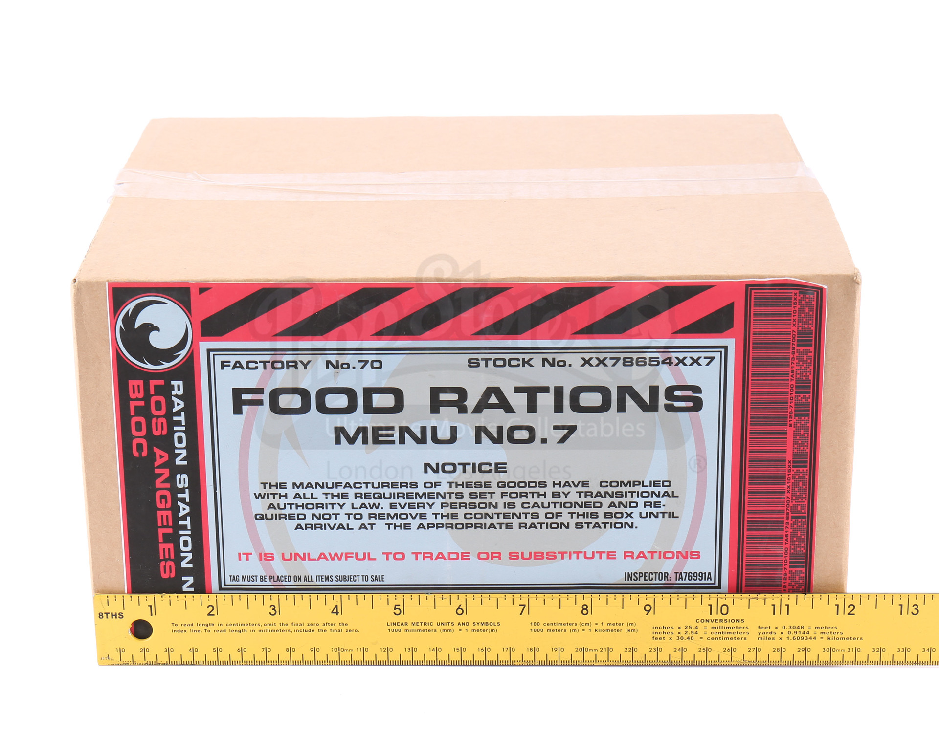 S2E10 The Garden of Beasts Los Angeles Food Rations Box | Prop Store ...