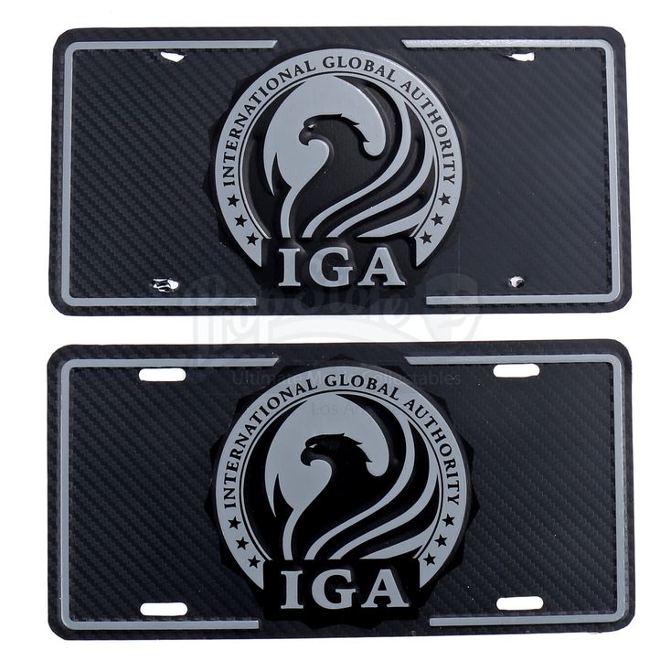 Two International Global Authority License Plates | COLONY (2016-2018)