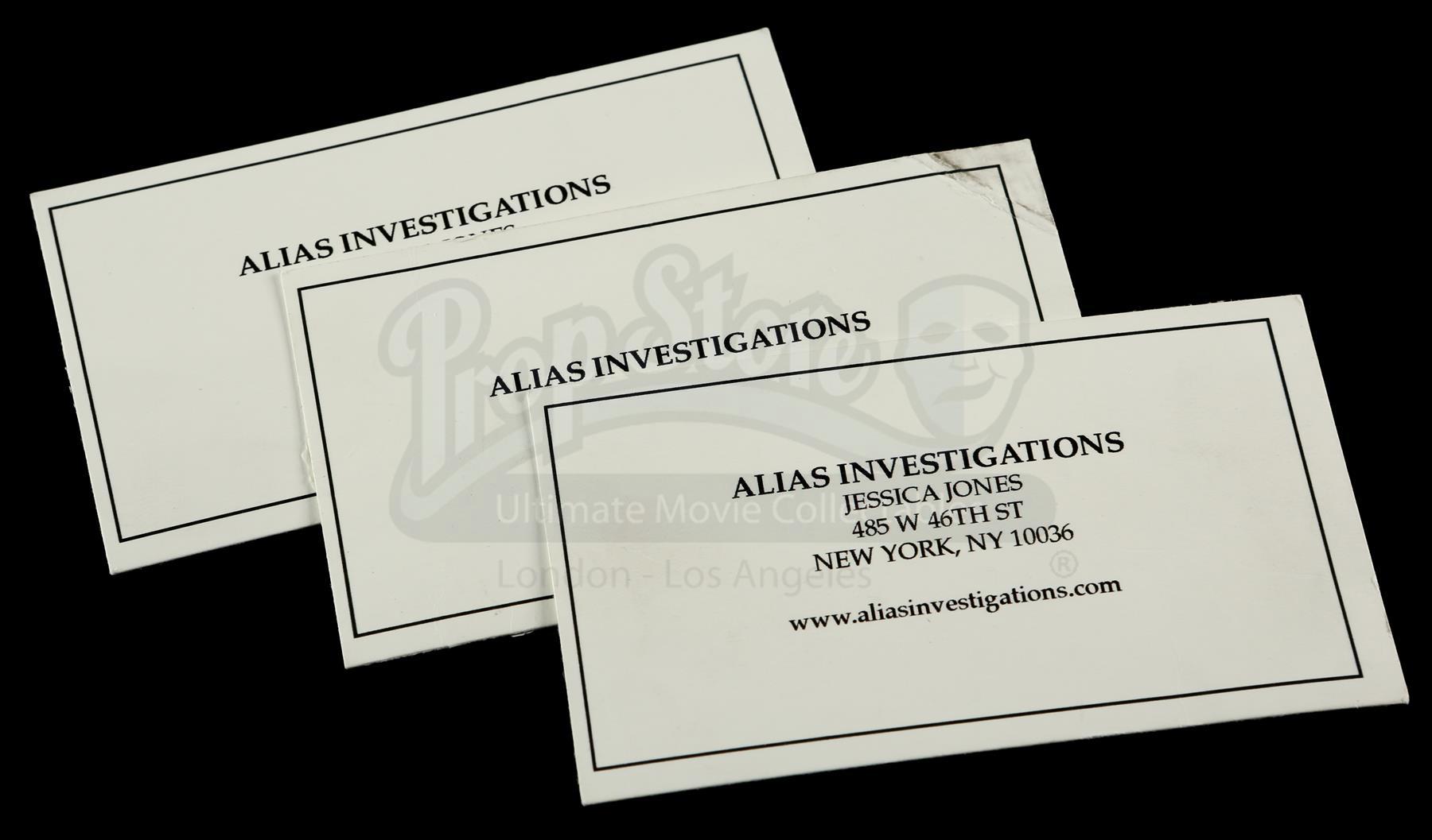 Lot # 355: MARVEL'S JESSICA JONES (TV SERIES) - Set of Three Alias ...