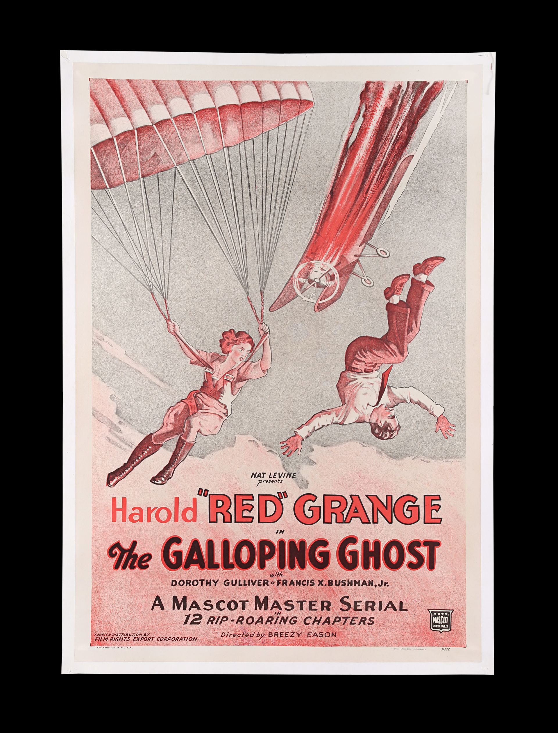 Lot #45 - THE GALLOPING GHOST (1931) - US One-Sheet Poster, c.1930s Re-Release