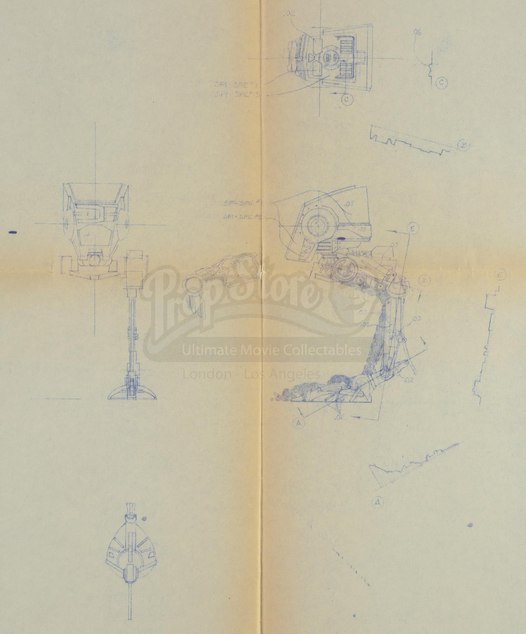 Micro Collection Walk Scout (AT-ST) Blueprint | Propstore - Find Your ...