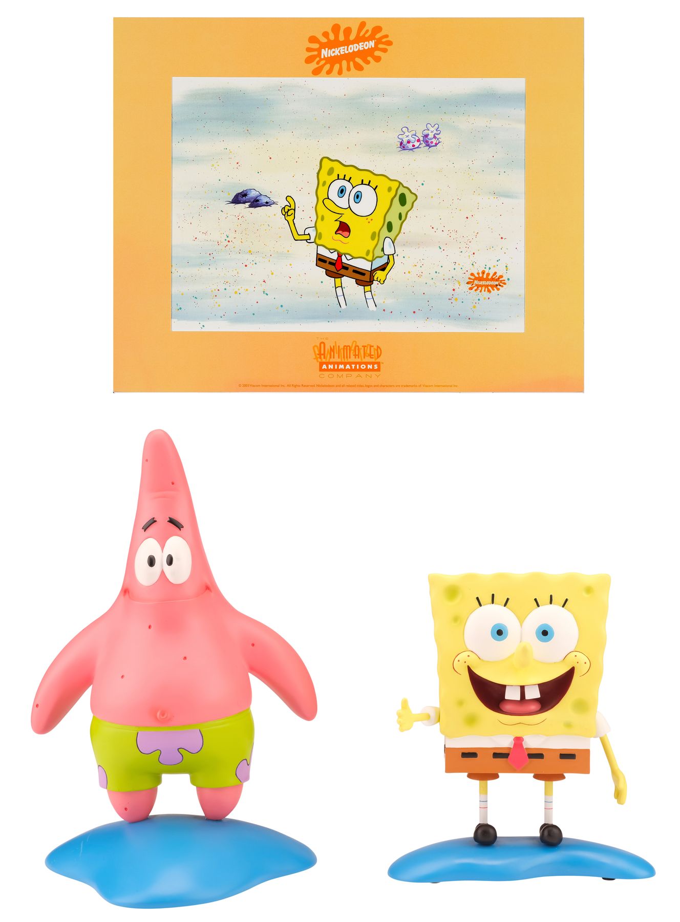 2198. Spongebob Squarepants Original Production Cel and Two Limited ...