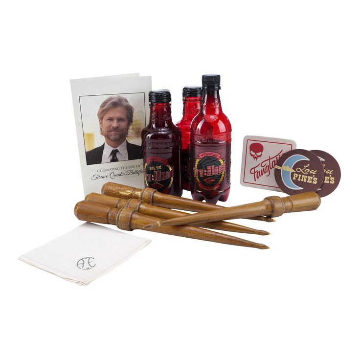 Lot # 1660: TRUE BLOOD (2008-2014) - Set of Tru Blood Bottles, Stakes ...