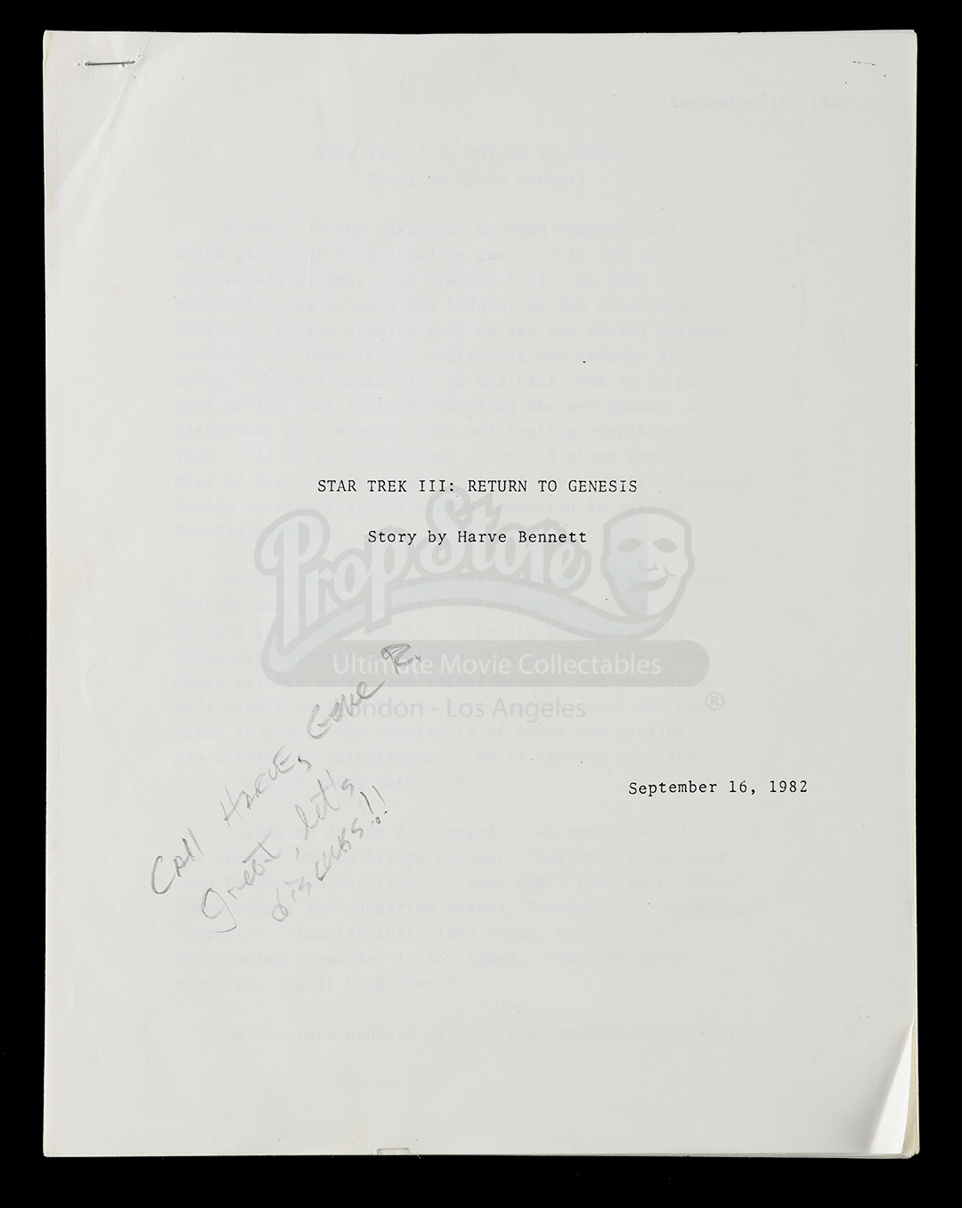 Script and Story Outline Packets | Prop Store - Ultimate Movie Collectables