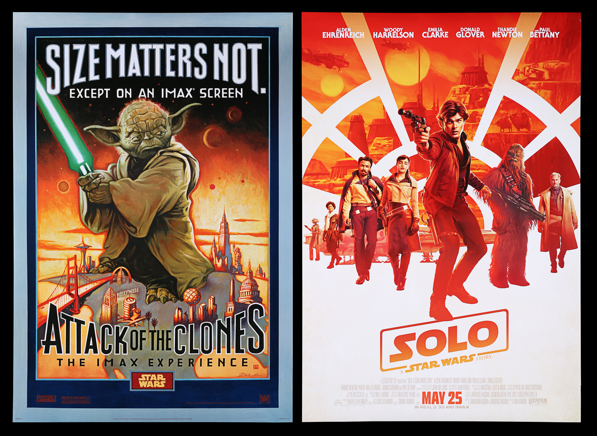Lot #5 - STAR WARS: ATTACK OF THE CLONES (2002) AND SOLO: A STAR WARS ...
