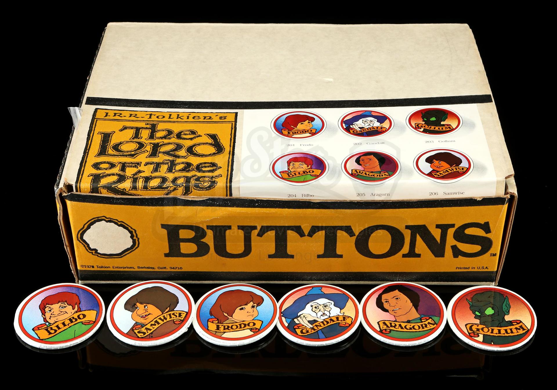 Lot # 581: Cardboard Counter Display Complete with Buttons