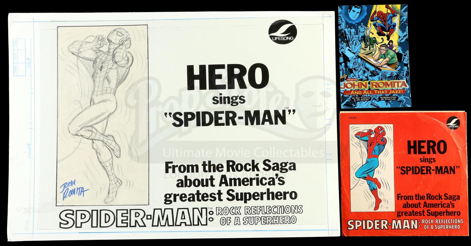 Lot # 513: Spider-Man: Rock Reflections of a Superhero Cover Design Art ...