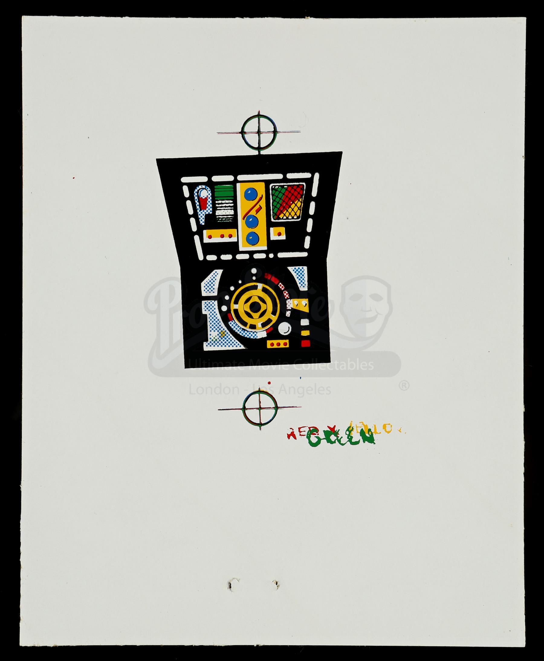 Lot # 95: TIE Fighter Cockpit Sticker Silk-Screen Decal Prototype