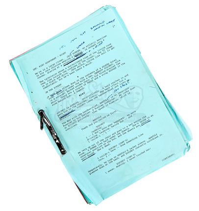 Production-Used Script | Prop Store - Ultimate Movie Collectables