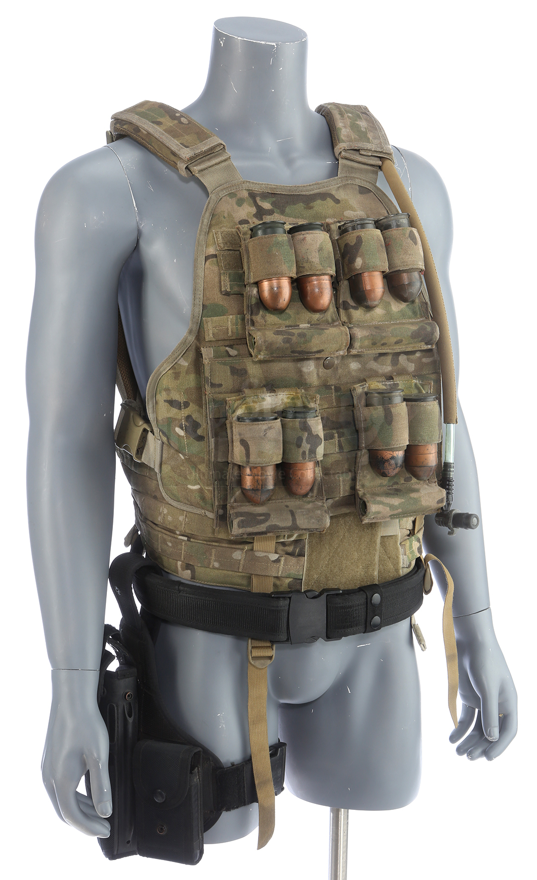 Mercenary 6 Tactical Vest and Leg Holster | Prop Store - Ultimate Movie ...