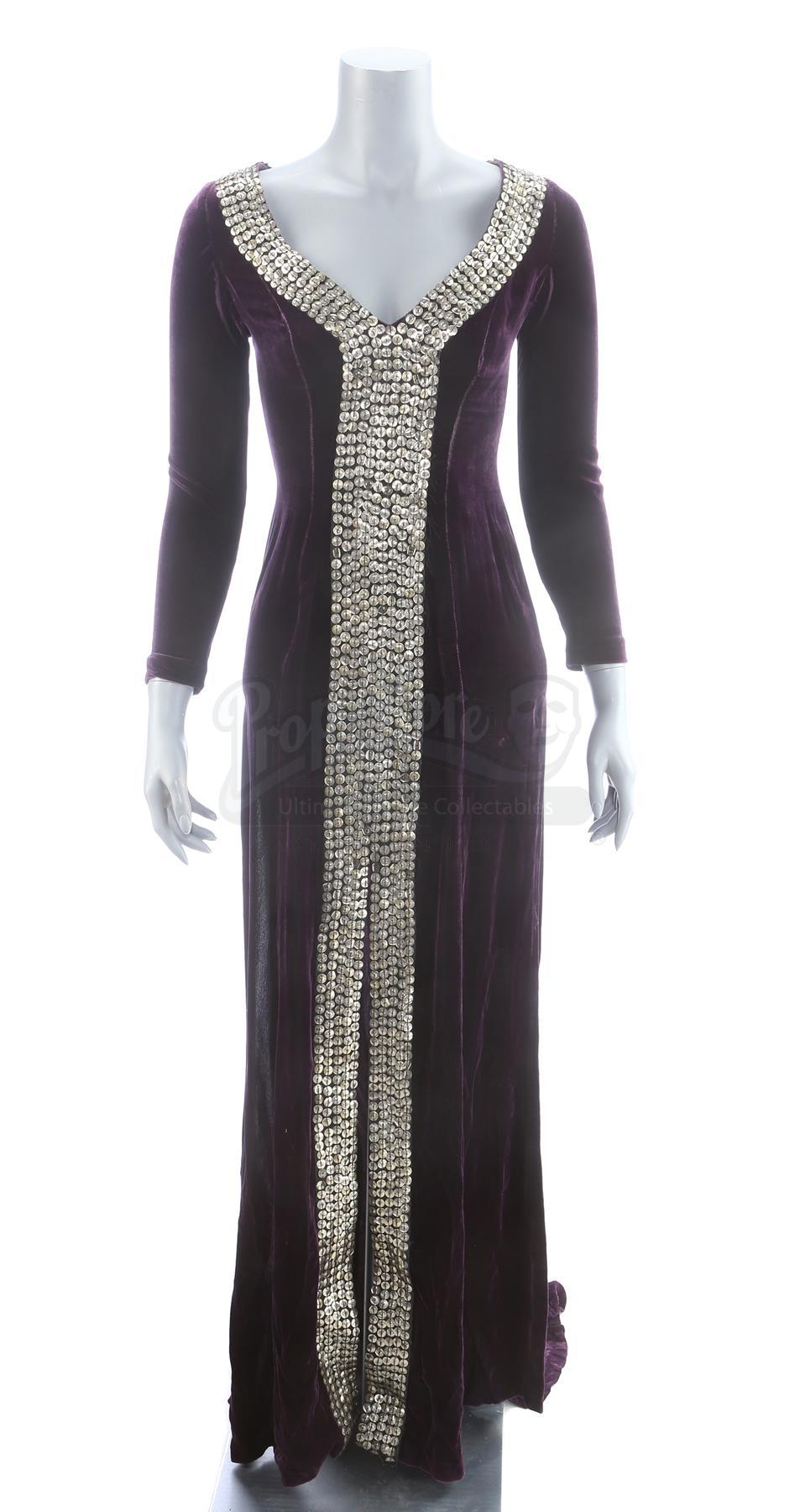 Lot # 3: ROBIN HOOD (2018) - Marian's Party Dress Costume with Invitation