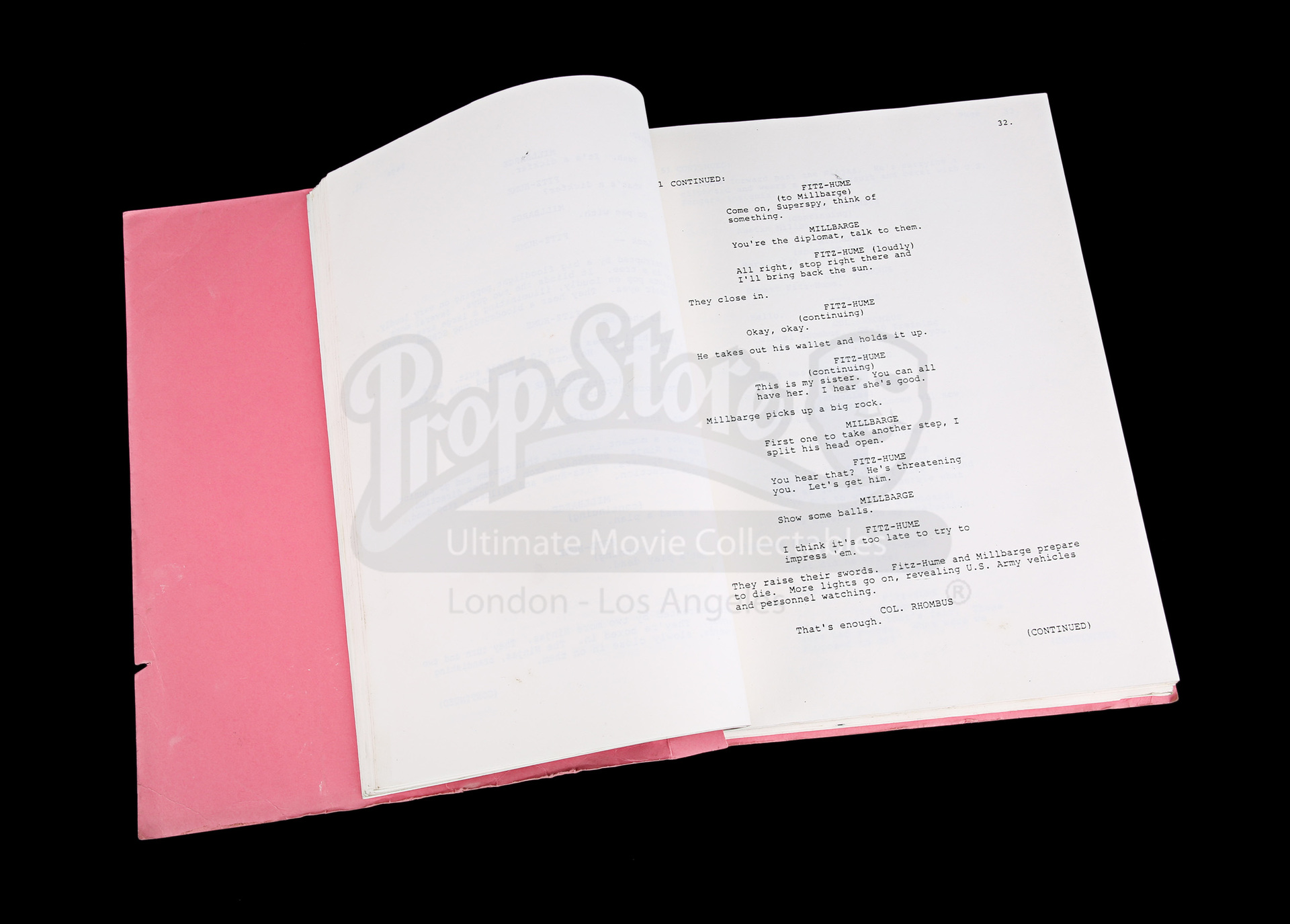 Script | Prop Store - Ultimate Movie Collectables