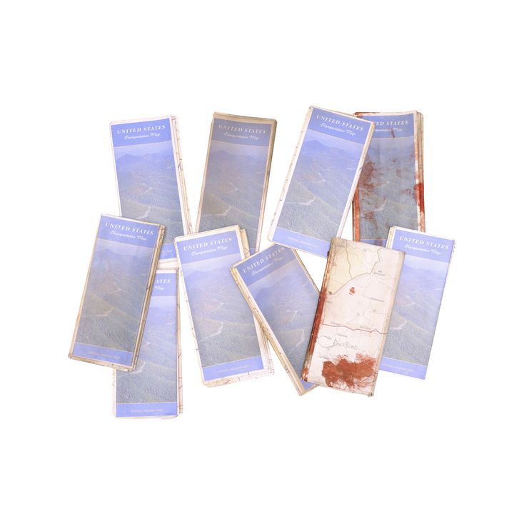 Lot 1455 - Set of 10 Bloodied United States Transportation Maps ...