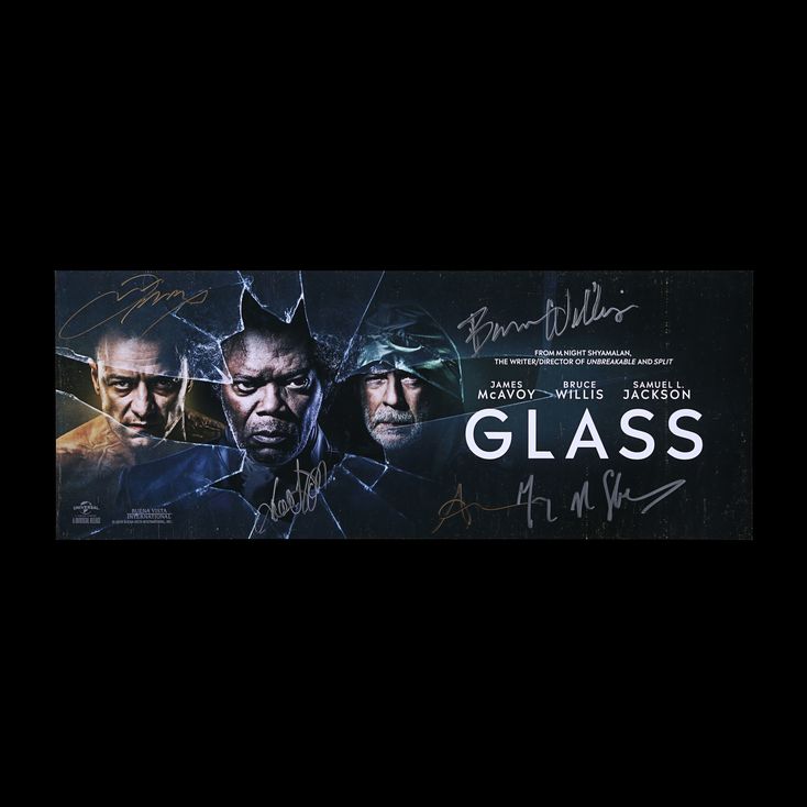 Cast Autographed Poster, 2019 | GLASS (2019)