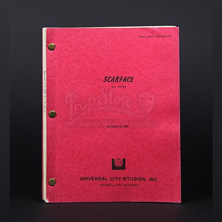 Signed Shooting Script | SCARFACE (1983)