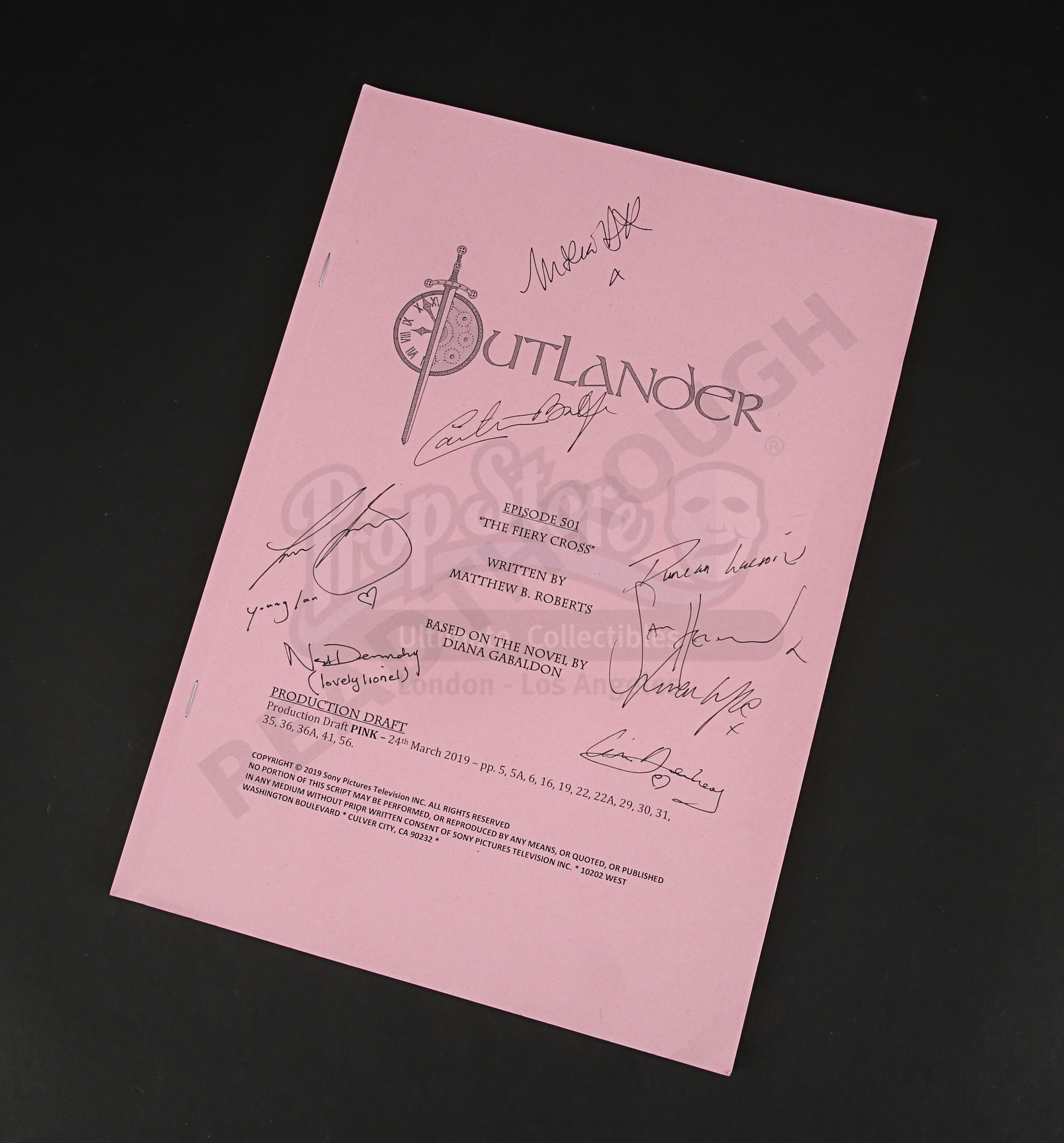 Lot #7 - Outlander Charity Script Auction - Maria Doyle Kennedy's Cast ...