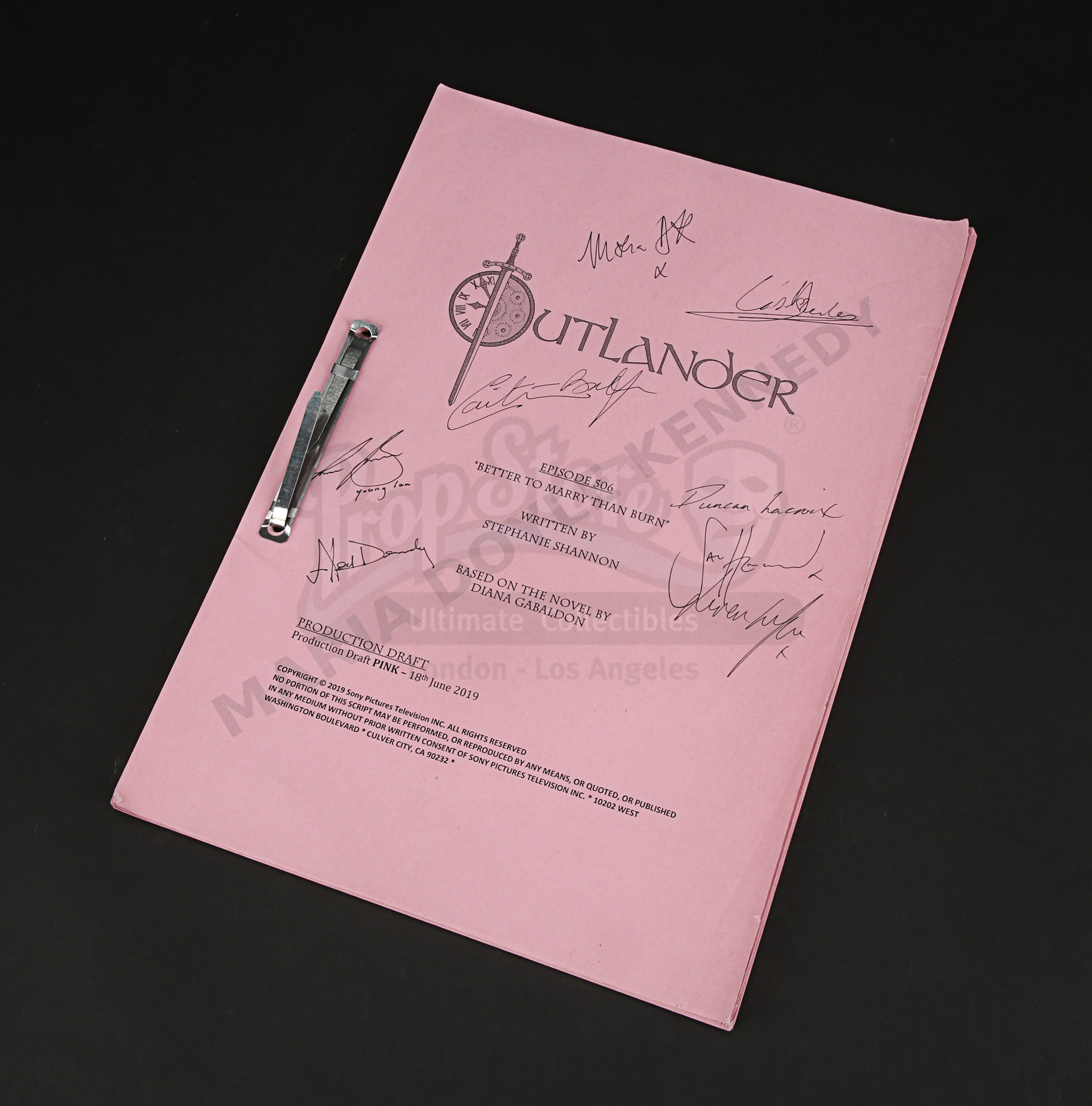 Lot #13 - Outlander Charity Script Auction - Maria Doyle Kennedy's Cast ...