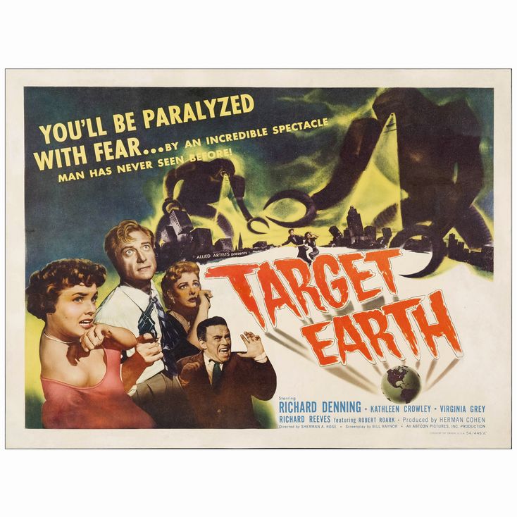 606: Half Sheet (22 x 28 ); Fine on Paper ### TARGET EARTH (1954)