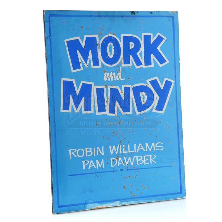 Mork Mindy Hand-Painted Paramount Studios Sign | MORK & MINDY (1978-1982)