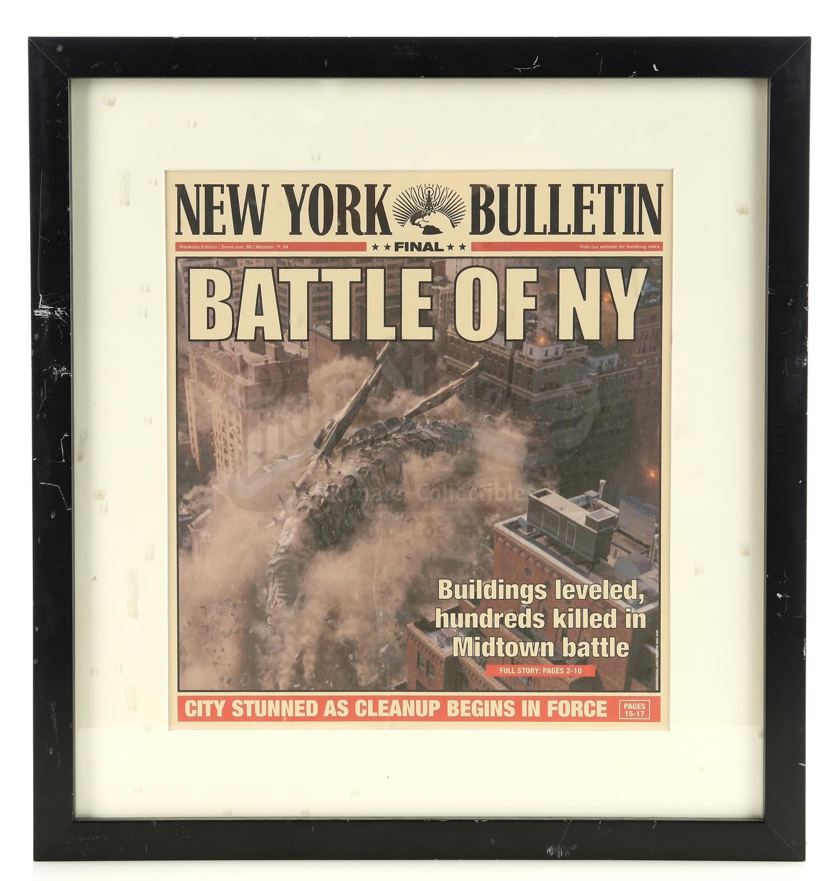 Lot # 200: Marvel's Daredevil (TV Series) - Ben Urich's Framed 'BATTLE ...