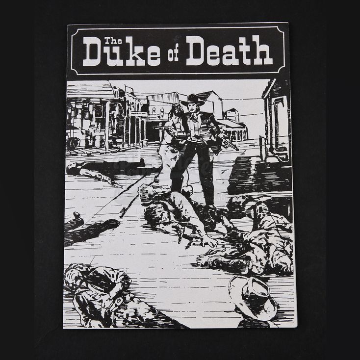 Duke of Death Dime Novel Cover | UNFORGIVEN (1992)