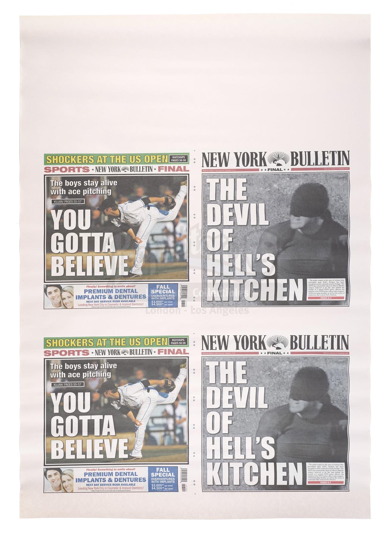 Lot # 45: Marvel's Daredevil (TV Series) - Uncut 'The Devil of Hell's ...