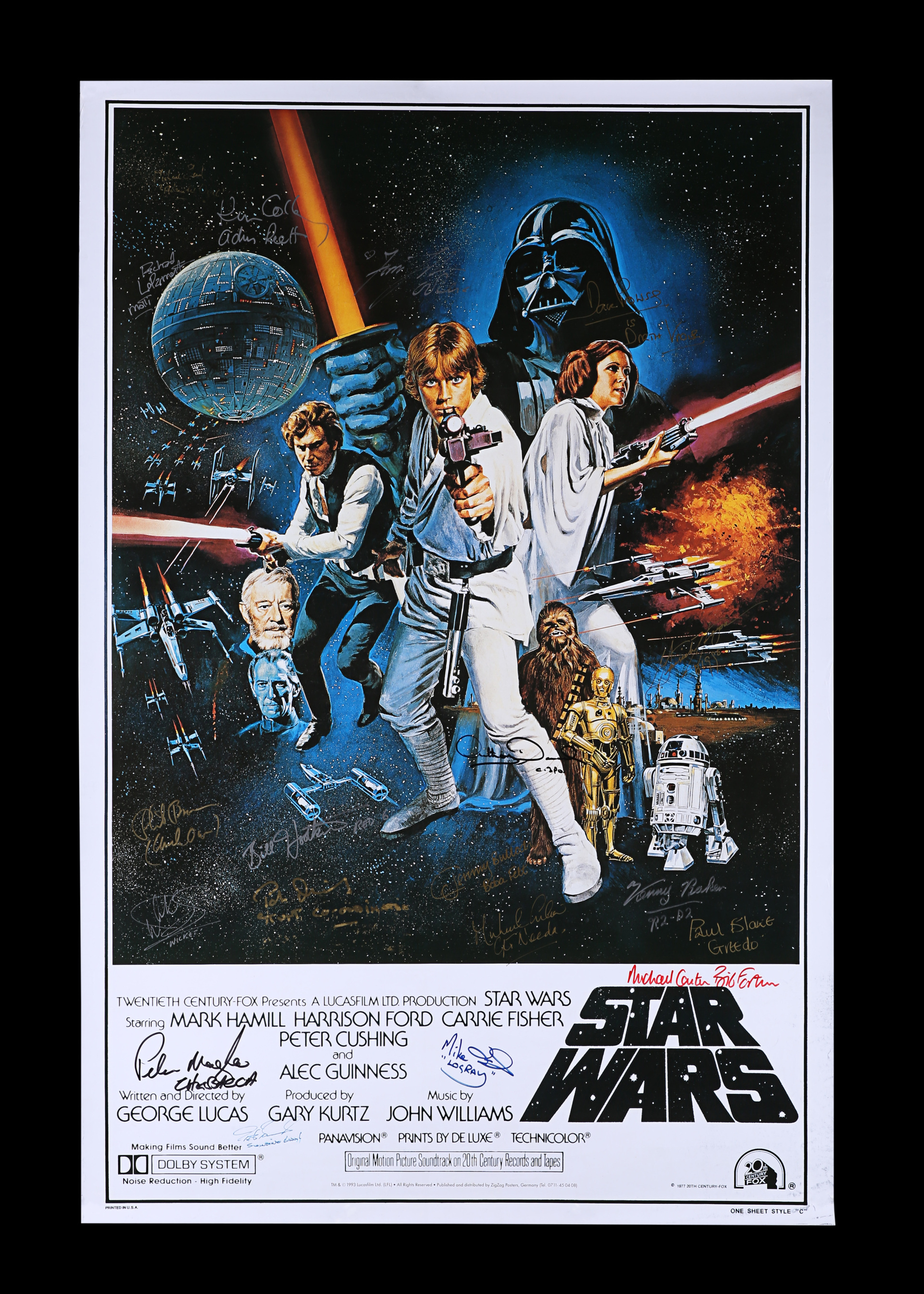 Lot #291 - STAR WARS: A NEW HOPE (1977) - Commercial Poster, 1993 ...